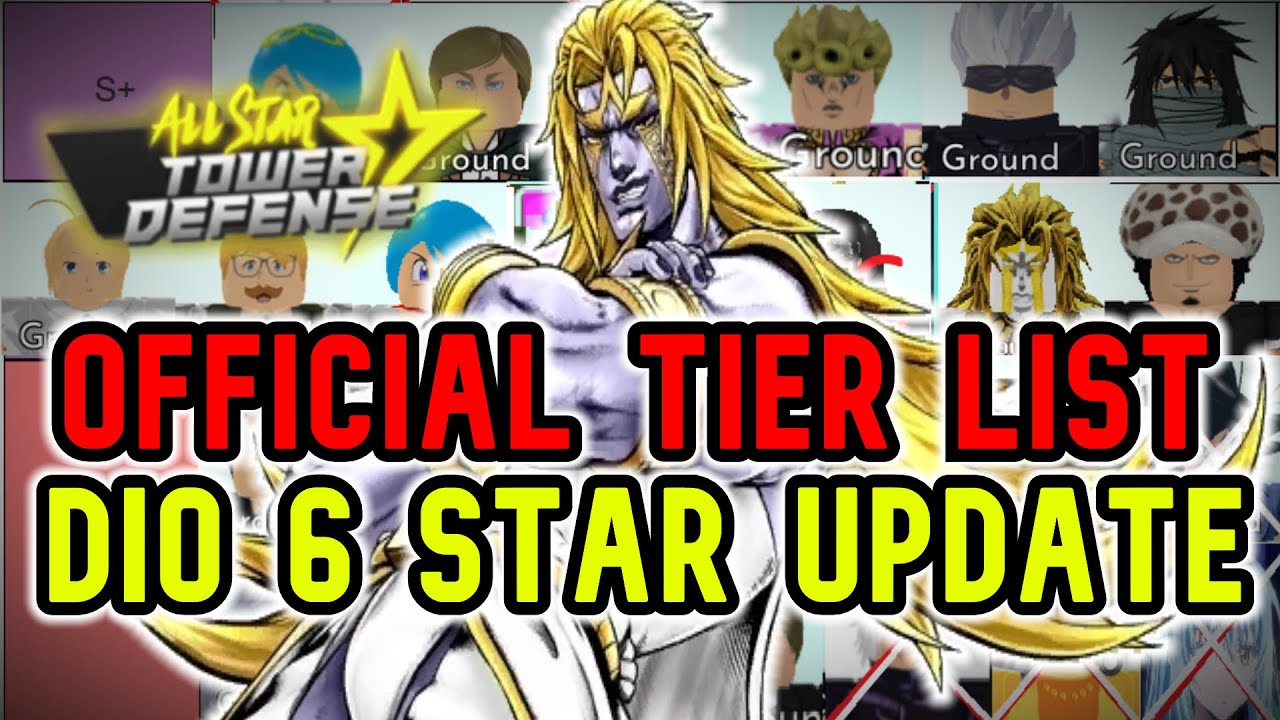 [NEW LEADERBOARDS] All Star Tower Defense Tier List Dio 6 Star Update ...