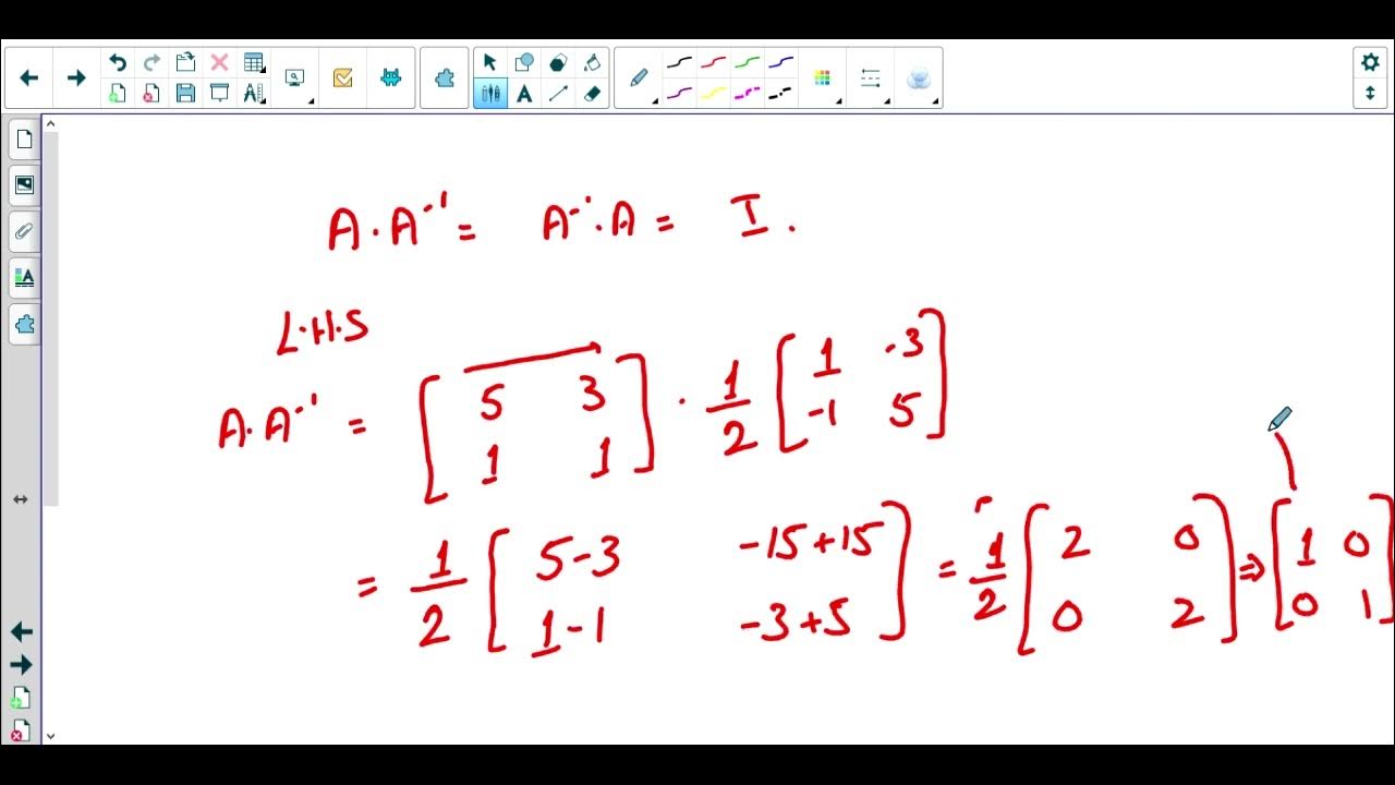 Finding Matrix Inverse and to solve simultaneous equations using ...