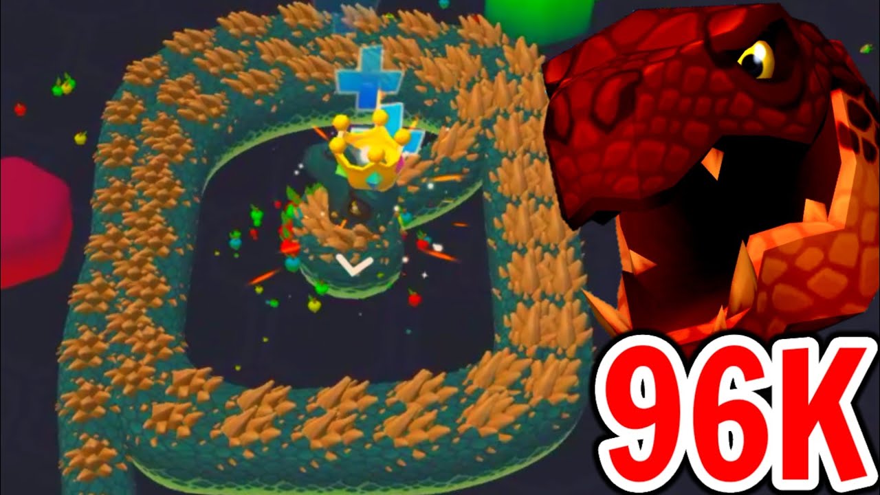 2 KILL + 96,000 SCORE WITH MAGNET TRICK !? SnakeoSaurus King - Snake ...