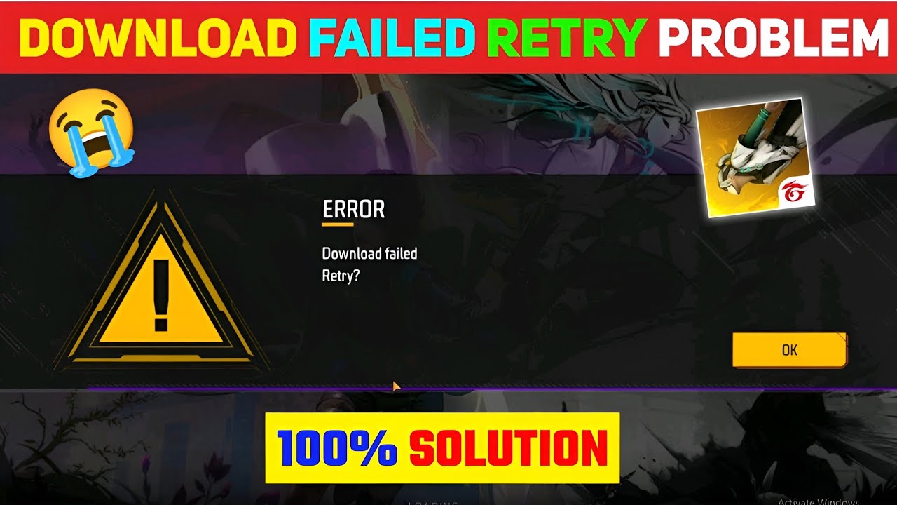 Download Failed Retry Problem | Free Fire Not Opening Today | FF Chal ...