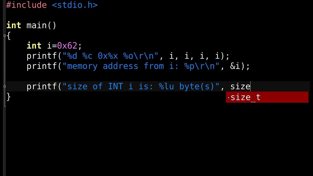 Tutorial programmieren C - memory address #2 - YouTube