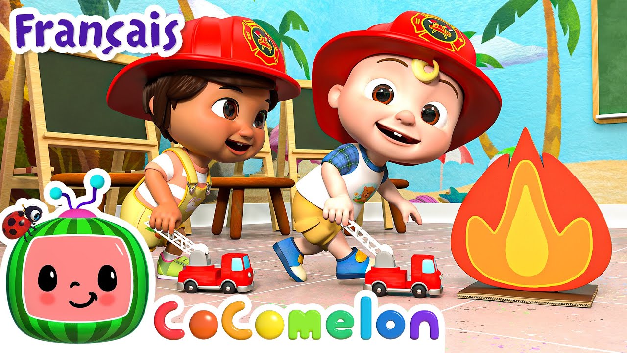 La chanson des pompiers | CoComelon en Français | Chansons pour bébés ...