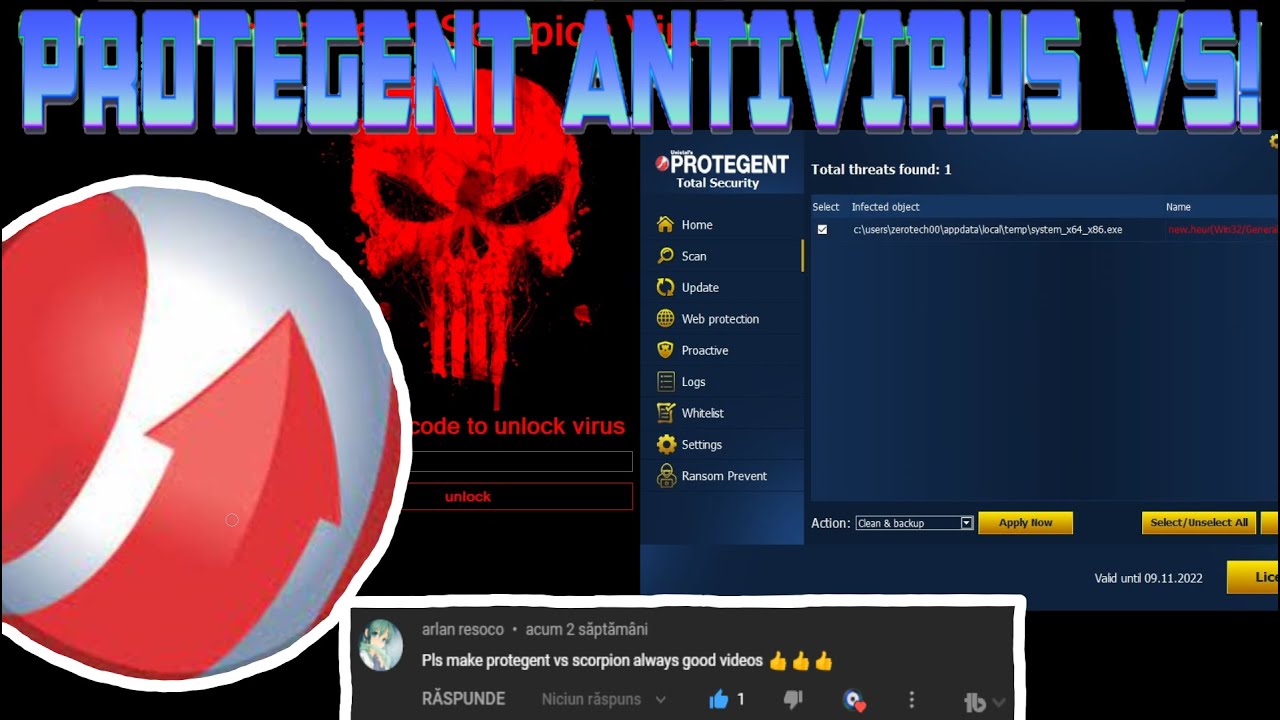 Protegent Antivirus VS Scorpion Virus! - YouTube