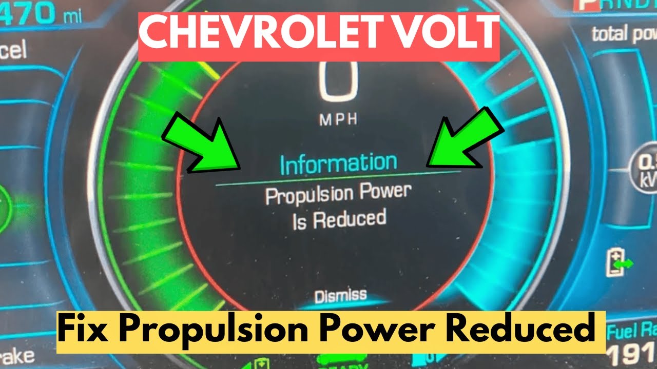 Chevy Volt Propulsion Power Is Reduced