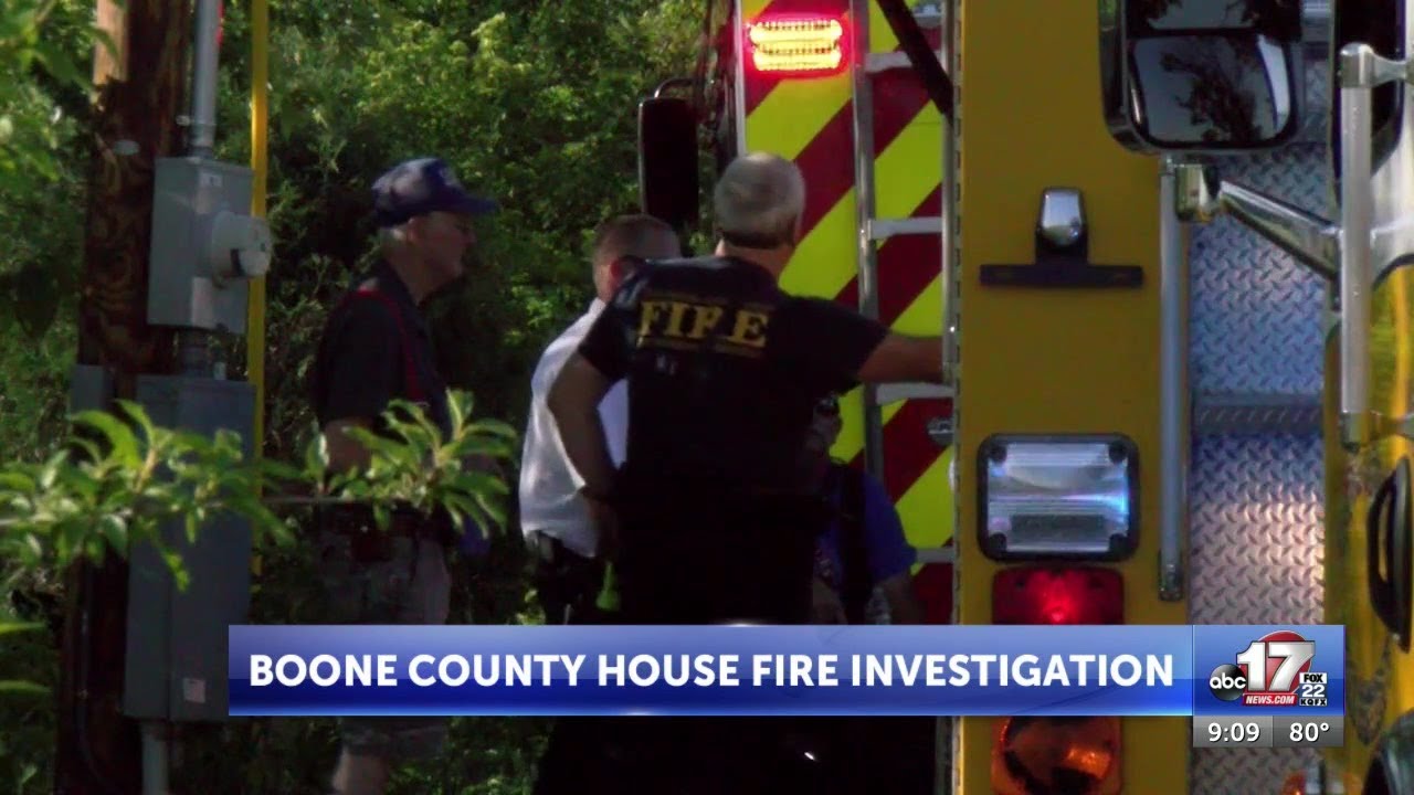 No injuries reported in northern Boone County fire - YouTube