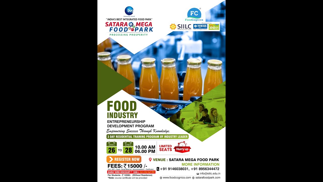 Food Industry Entrepreneurship Development Program By FoodCognics India ...