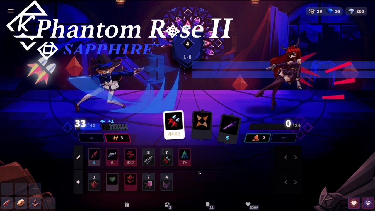 Phantom Rose 2: Sapphire - The Prettiest Roguelike Deck-Builder I've ...