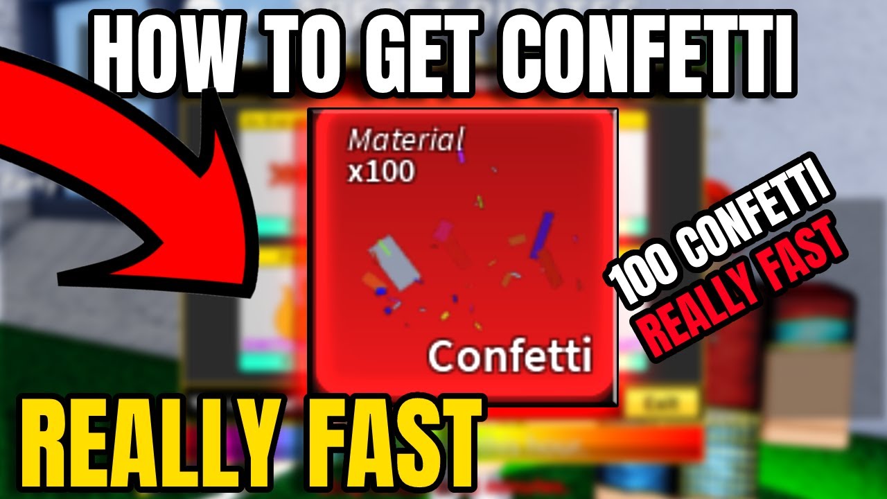 How To Get Confetti Fast In New Blox Fruits Event!! | 100 Confetti ...