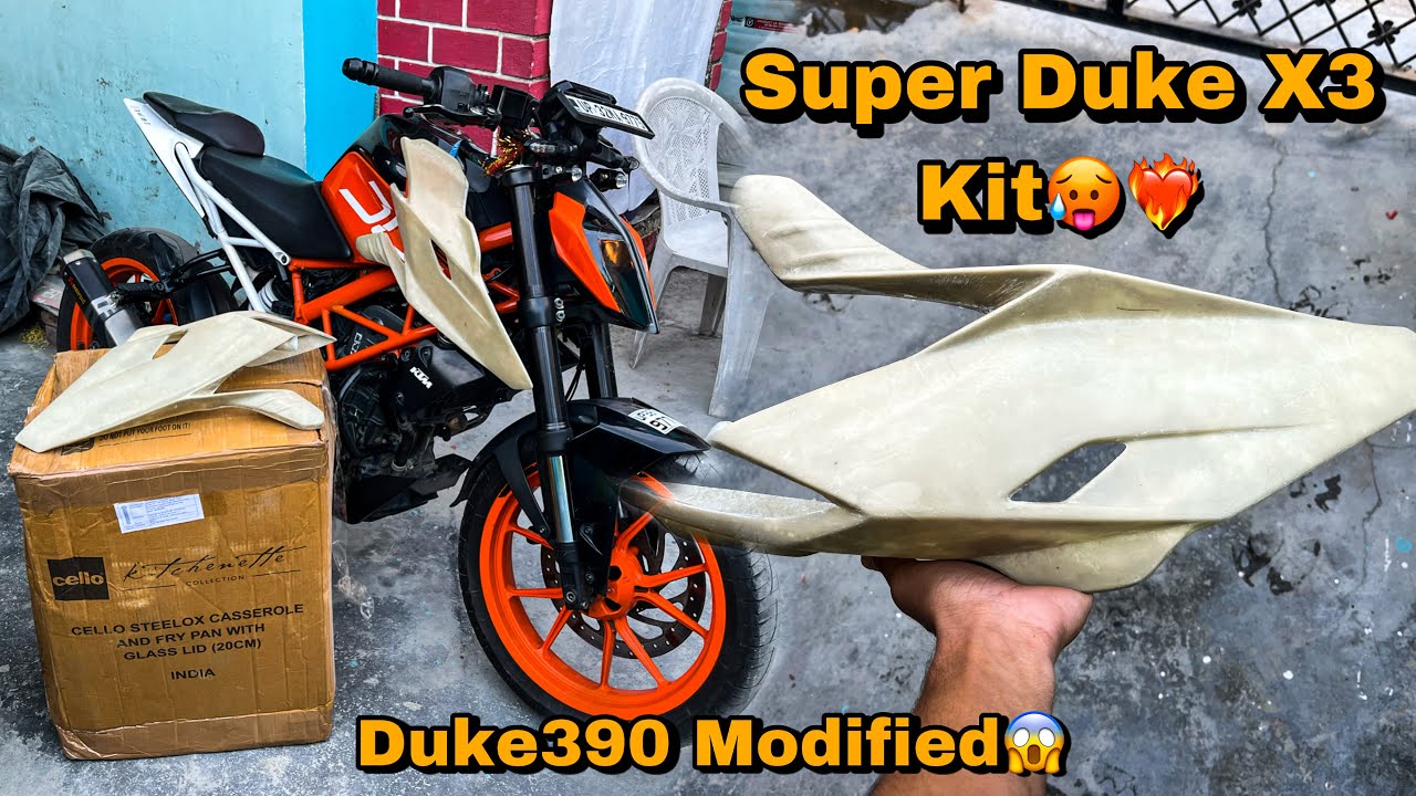 SUPERDUKE X3 KIT For My KTM Duke390🤩💜| UNBOXING😍| PROJECT DECKER😈| # ...