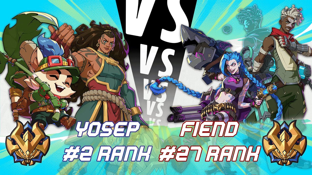 2XKO #2 RANK YOSEP PARRY KING (ILLAOI/TEEMO) VS #27 RANK FIEND (JINX ...