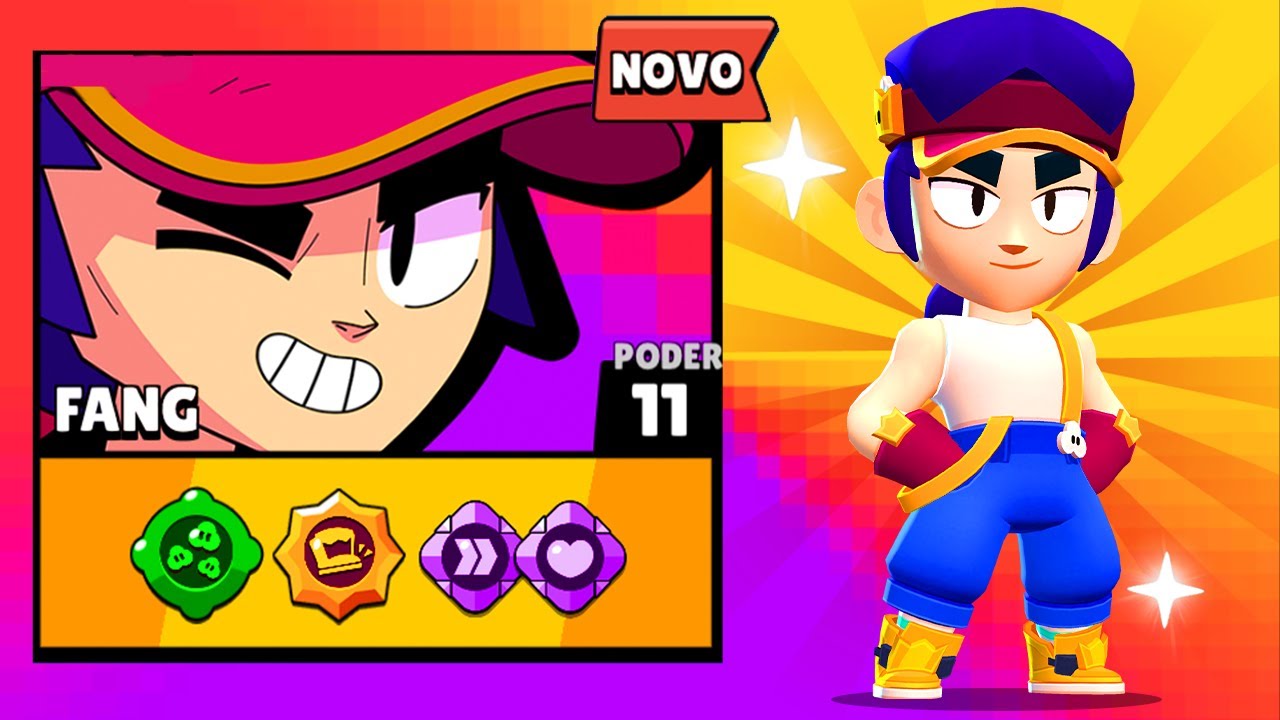 Joguei Com O Novo Brawler Fang… Brawl Stars Youtube