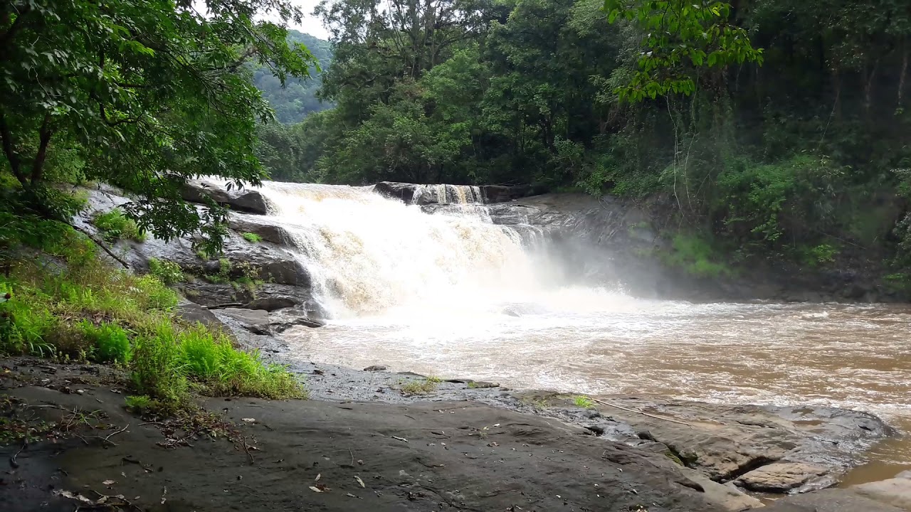 Thommankuthu falls near thodupuzha town - YouTube