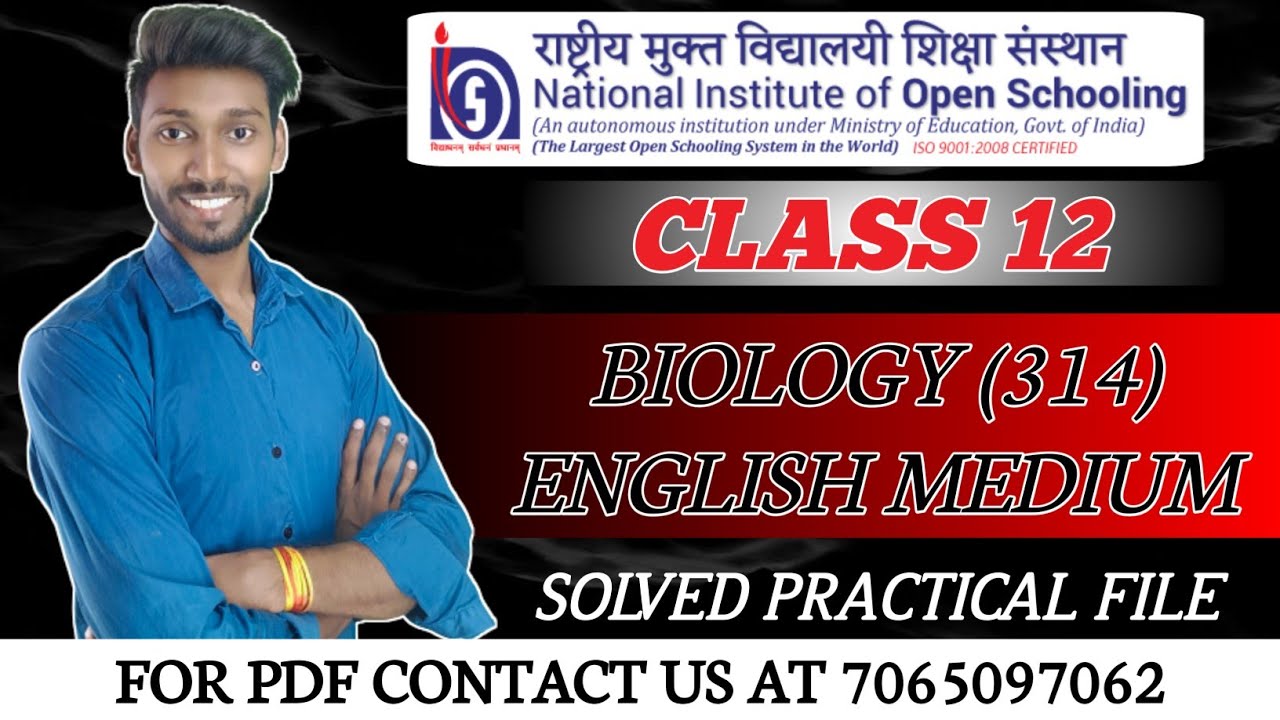 NIOS Class 12 Biology (314) Practical File || NIOS Biology (314 ...