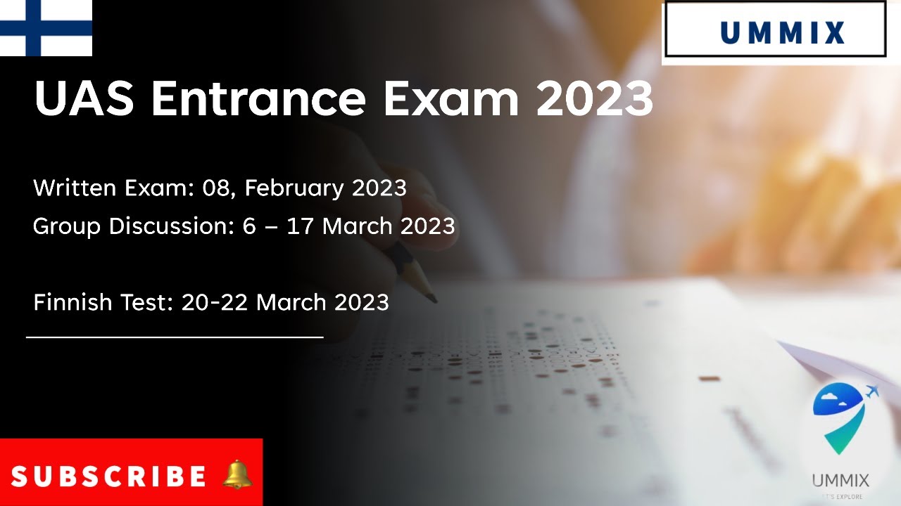 Finnish UAS Entrance Exam Complete Details 2023 - Question, Live Exam ...