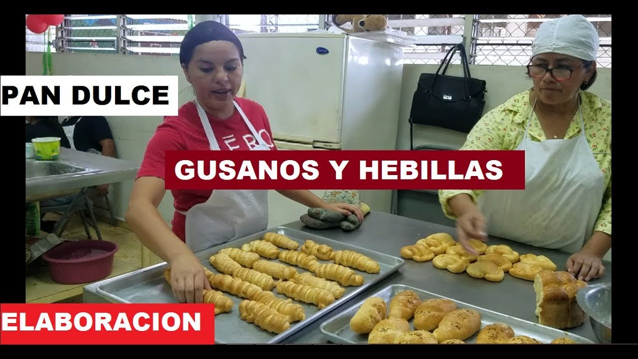 pan dulce GUSANOS Y HEBILLAS y su Elaboración - YouTube