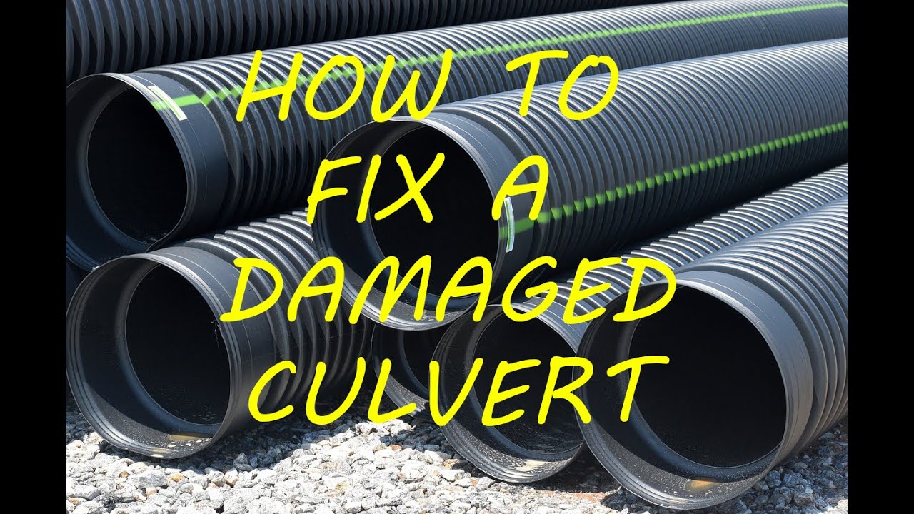 How to Shore Up a Washed Out Culvert - YouTube