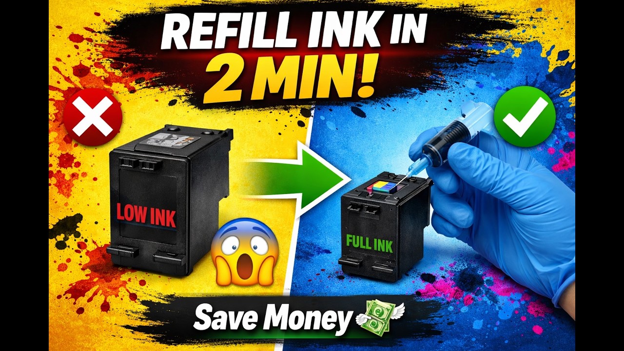 HOW TO CARTRIDGE REFILING - YouTube