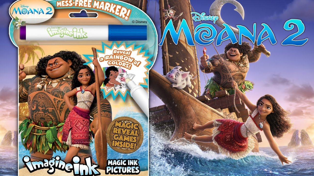 Moana 2 Imagine Ink Coloring & Activity Book | COLORING & ACTIVITIES ...