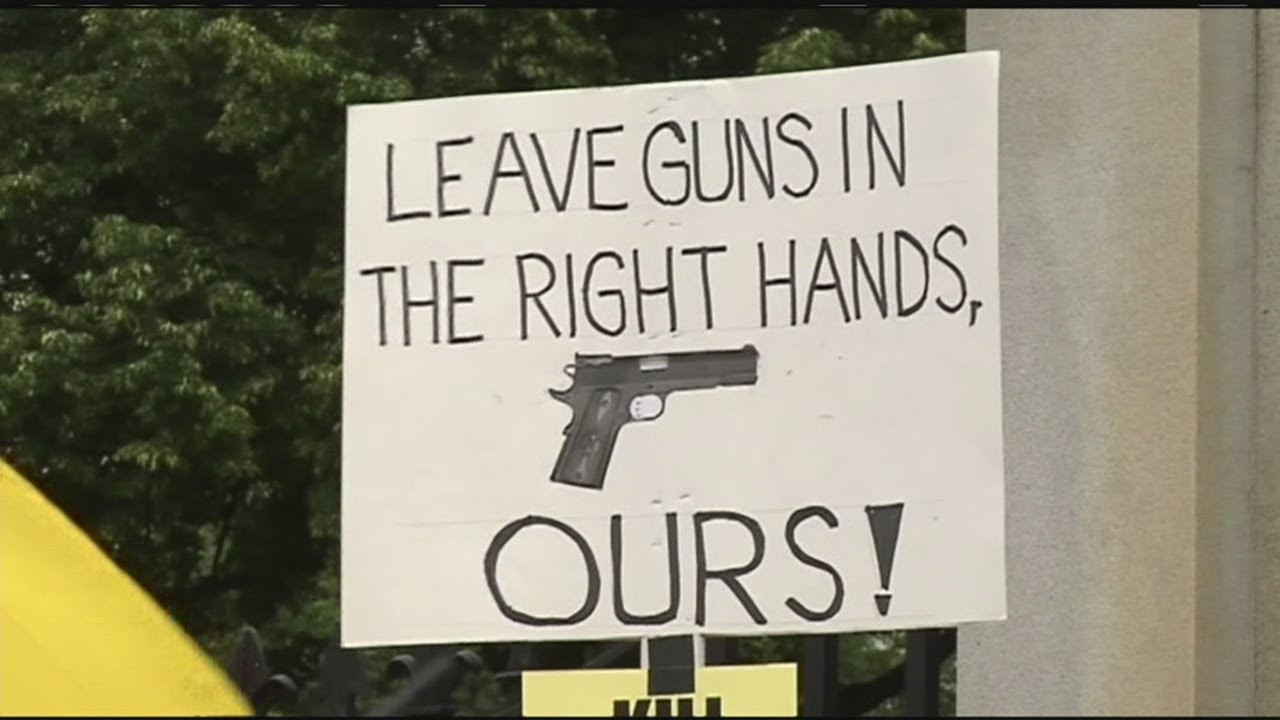 Gun owners rally against stricter laws - YouTube