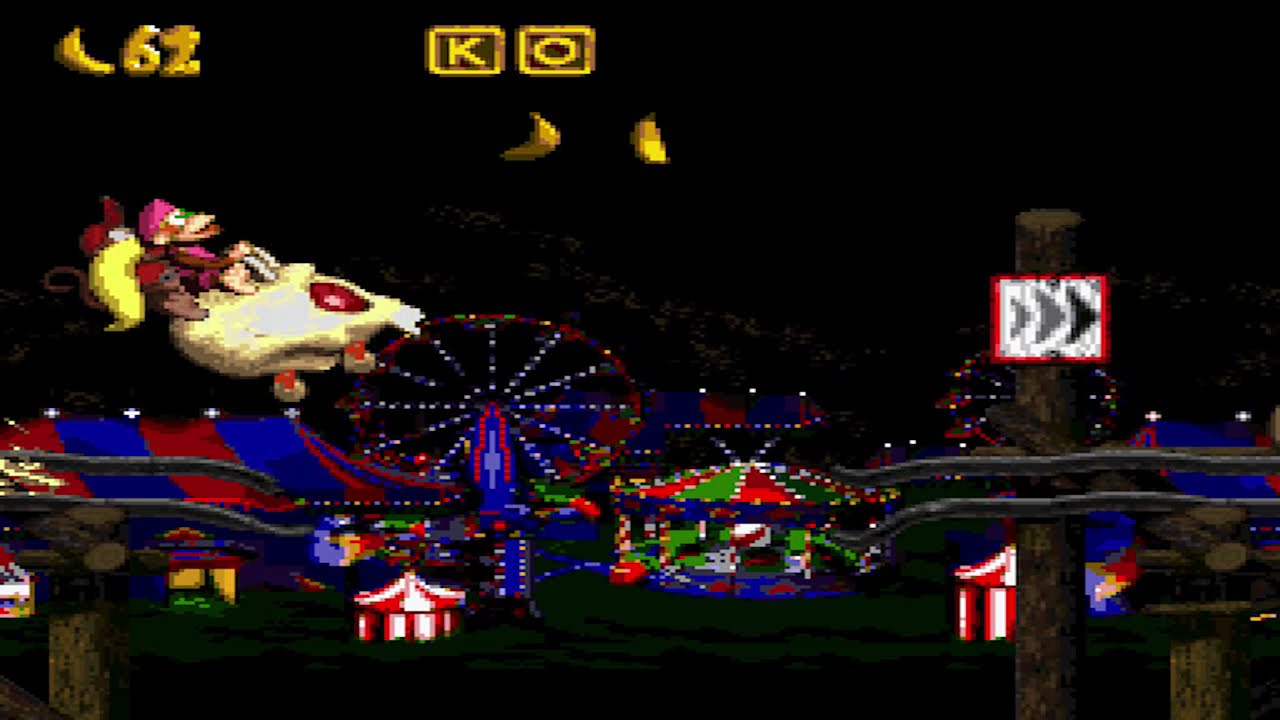 Donkey Kong Country 2: Level 23: Rickety Race - YouTube