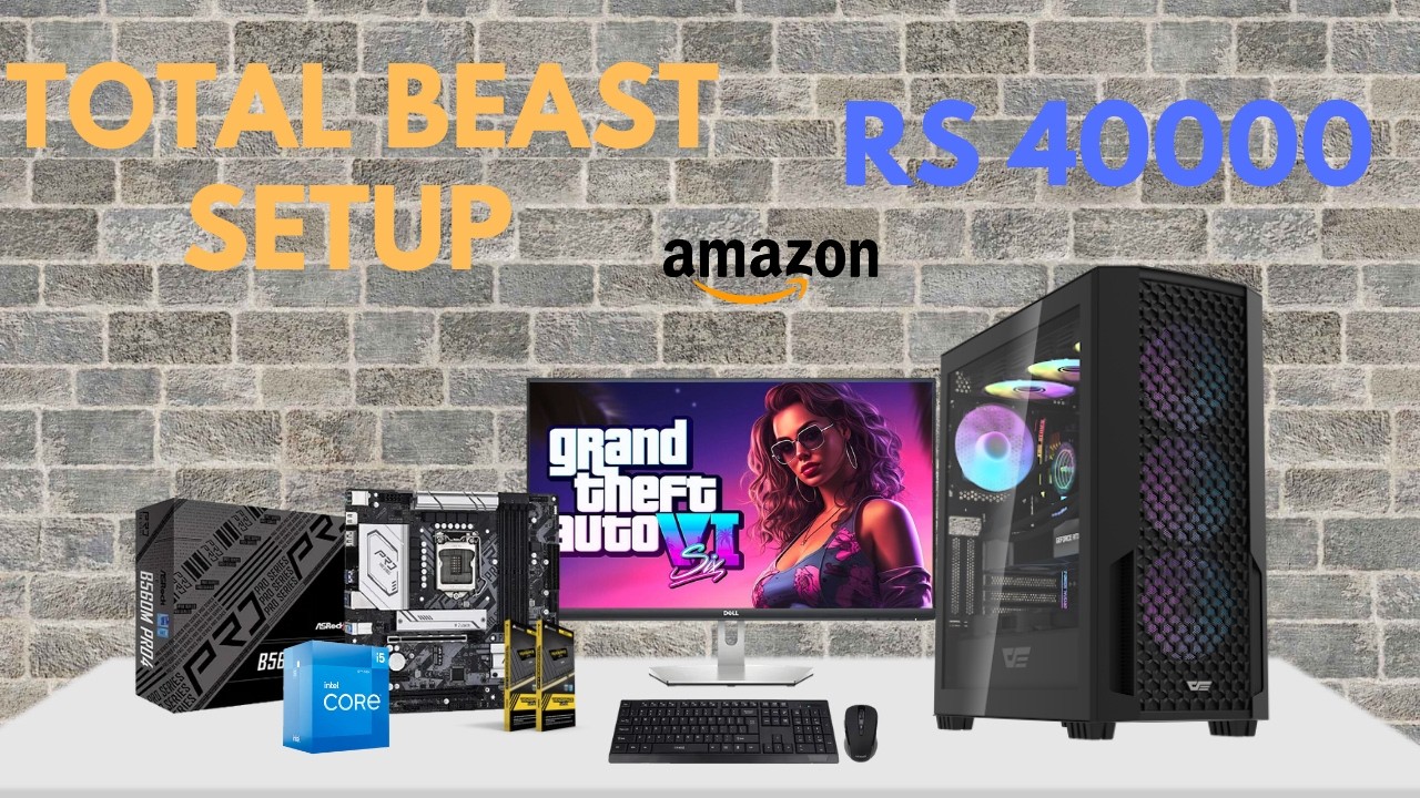 Pc build under 40k with Intel budget king i5 12400| ideal for ...