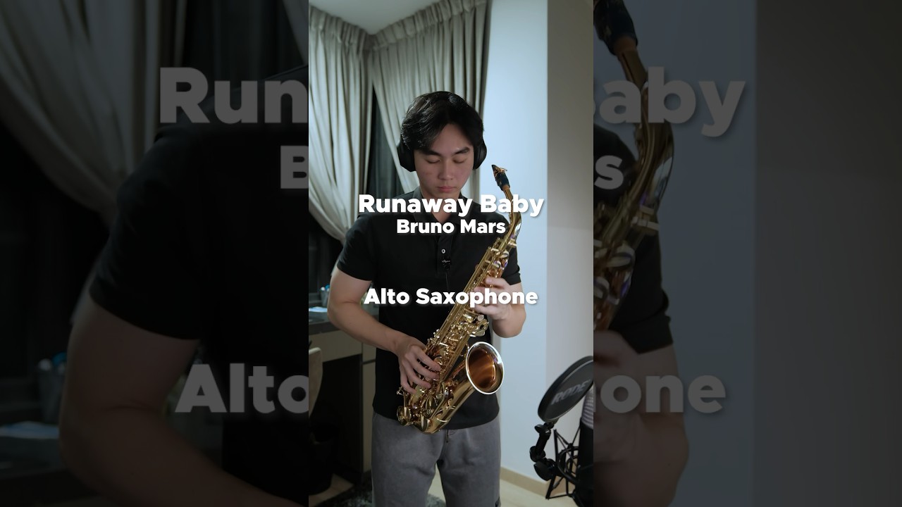 Runaway Baby Sax Cover 🎷 #runawaybaby #brunomars #saxophone - YouTube