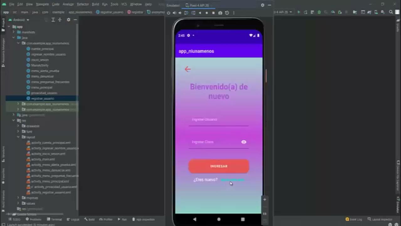 Login y Registro de Usuario en Android Studio - YouTube