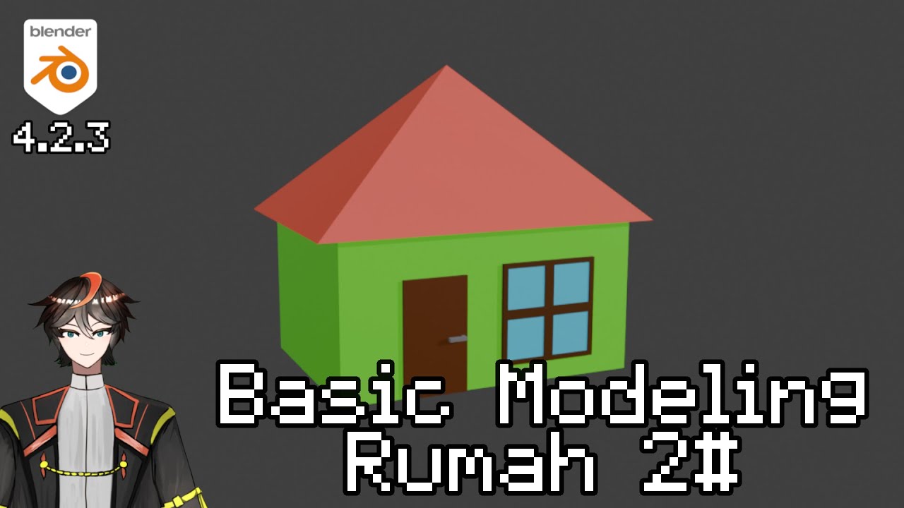 Game Dev 04 - 3D Basic Modeling Rumah - YouTube
