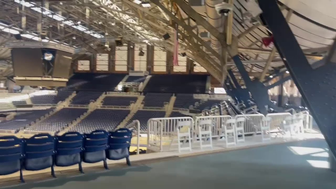 Butler's Hinkle Fieldhouse, from the balcony - YouTube