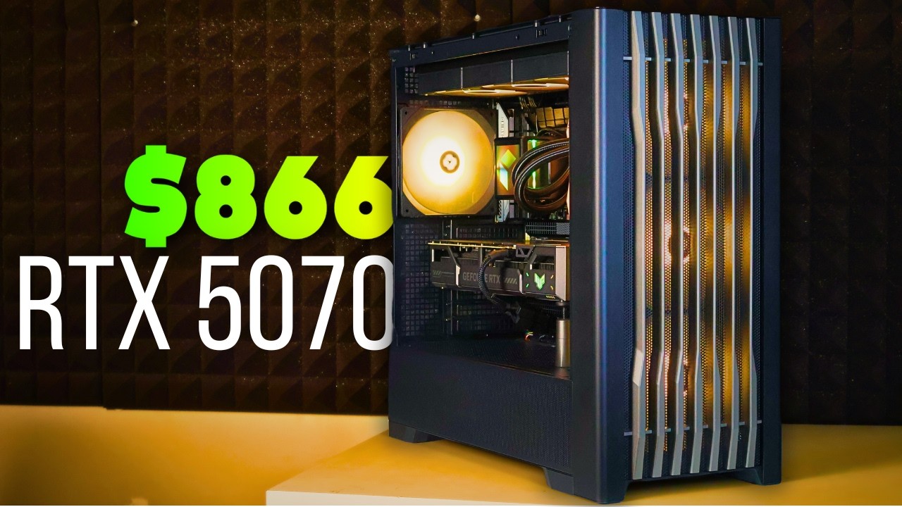 I tried to build a super cheap RTX 5070 Gaming PC! - YouTube