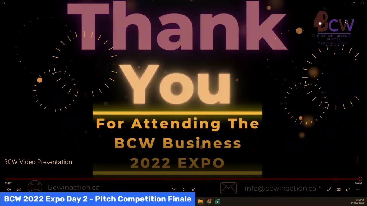 BCW 2022 Expo Day 2 - Business Pitch Competition Finale - YouTube