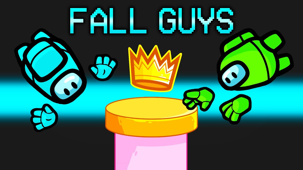 Playing FALL GUYS in AMONG US?! - YouTube