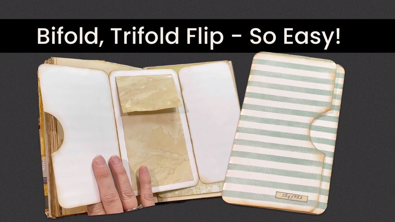 EASY Bifold Trifold Flip Junk Journal Pocket Filler - YouTube