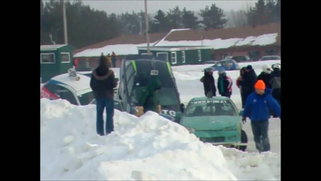 Ice Racing @ Minden Feb 19 2011 =Rush Hour= - YouTube