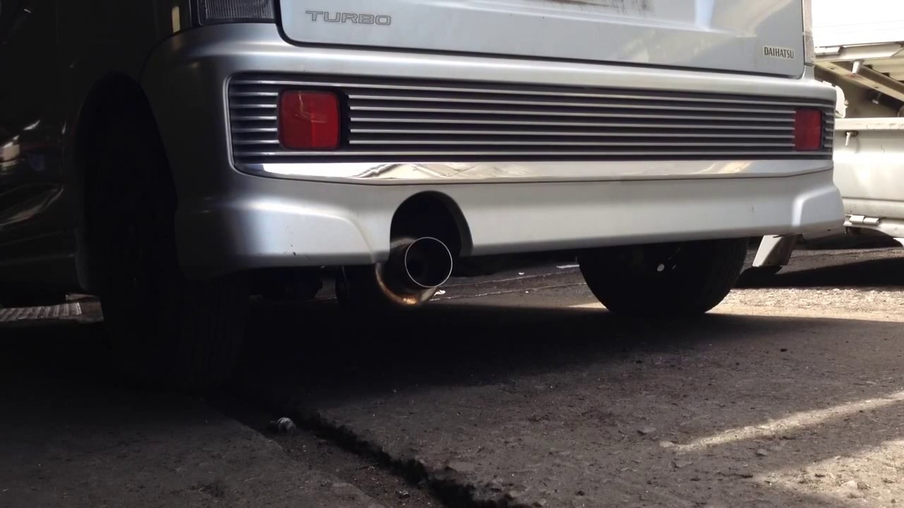 アトレーワゴン S230G 社外 J-WORKS AUTO JUWELL マフラー サウンド - YouTube