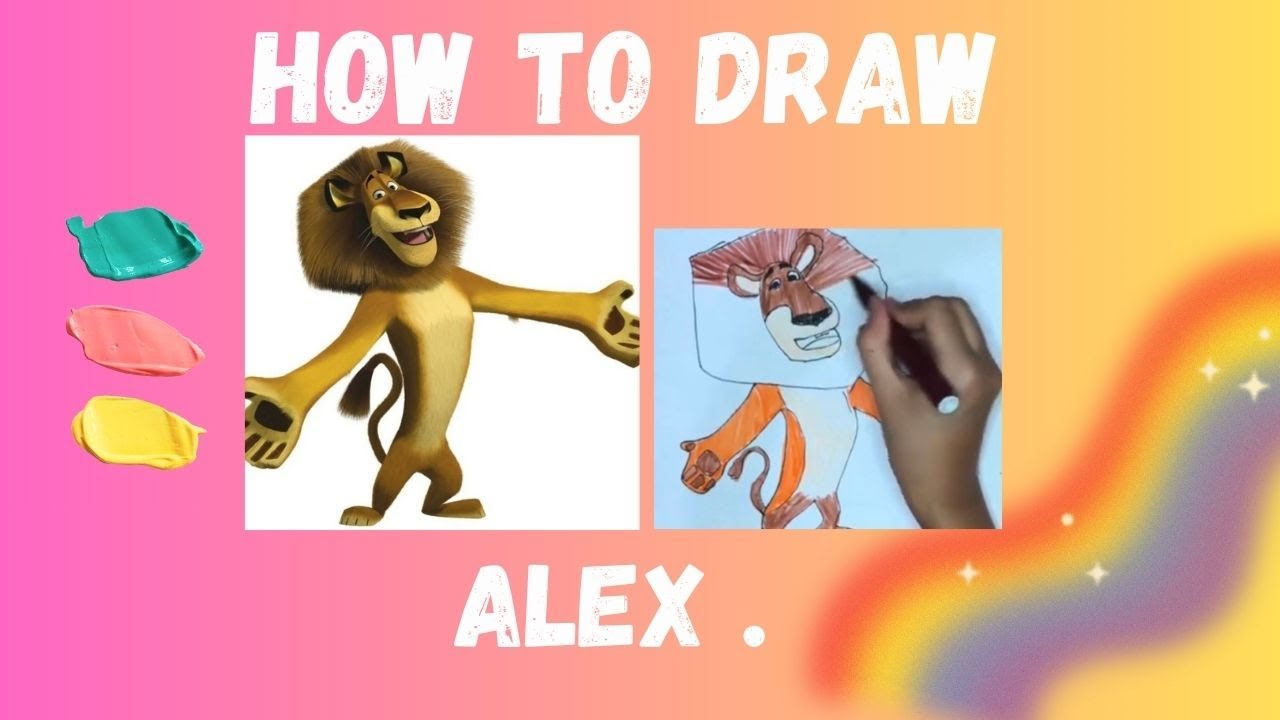 How to Draw ALEX from MADAGASCAR! - YouTube