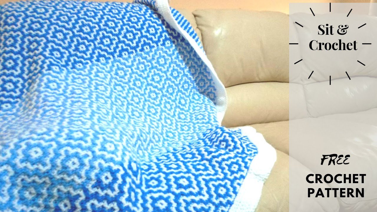 CROCHET Mosaic Blanket | Pattern Available | Crochet Baby Blanket - YouTube