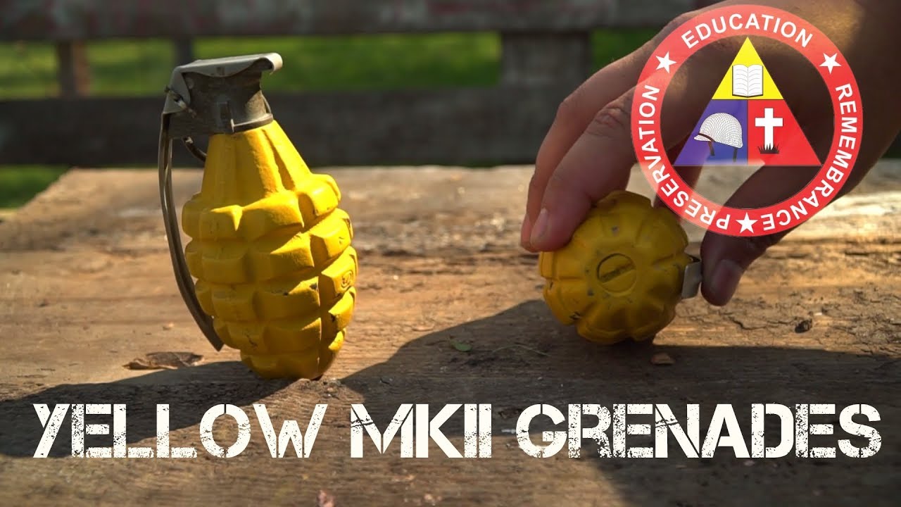 WWII Yellow MKII Hand Grenades - YouTube