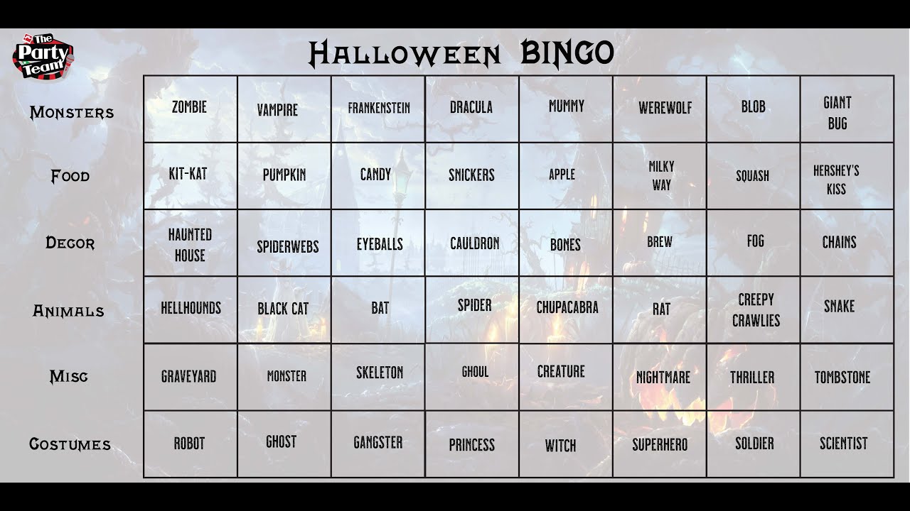 Custom Virtual Bingo From the Party Team! - YouTube