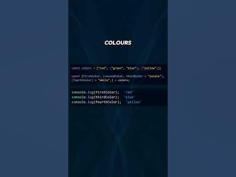 Nested Array Destructuring with Default Values in JavaScript #shorts #coding #tips - YouTube