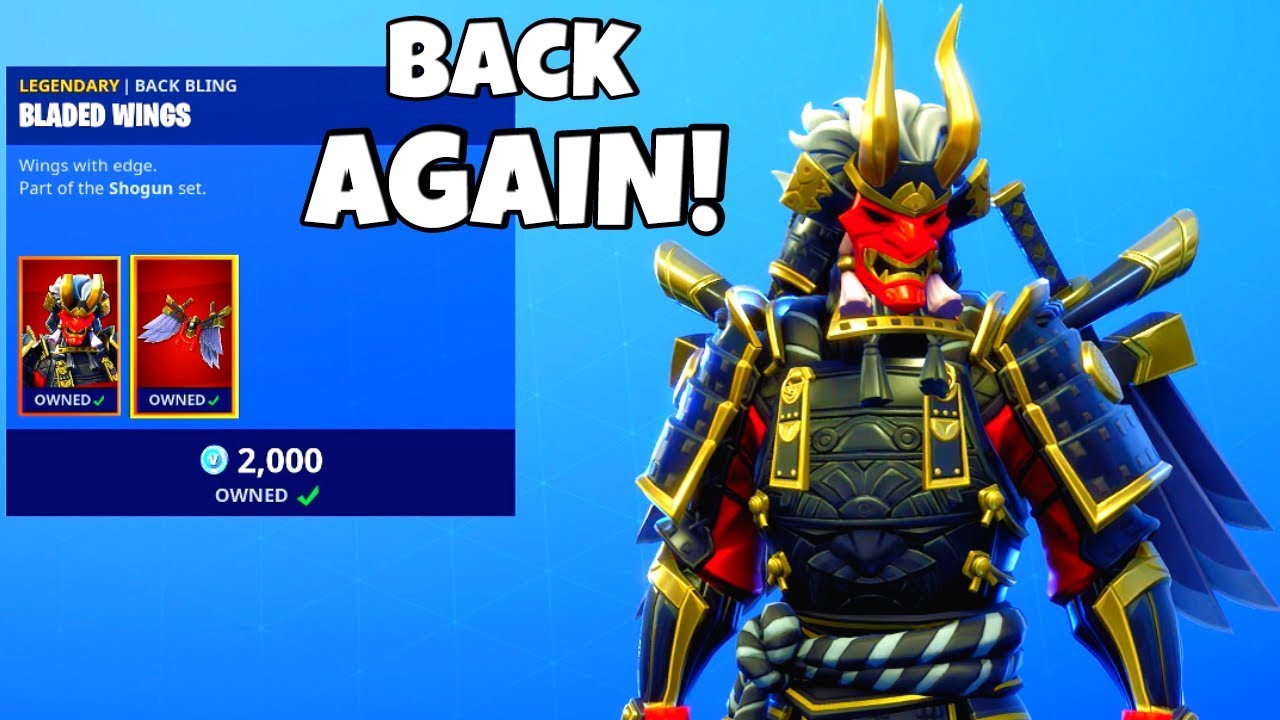 *RARE* SHOGUN SKIN IS BACK..! (New Item Shop) Fortnite Battle Royale ...