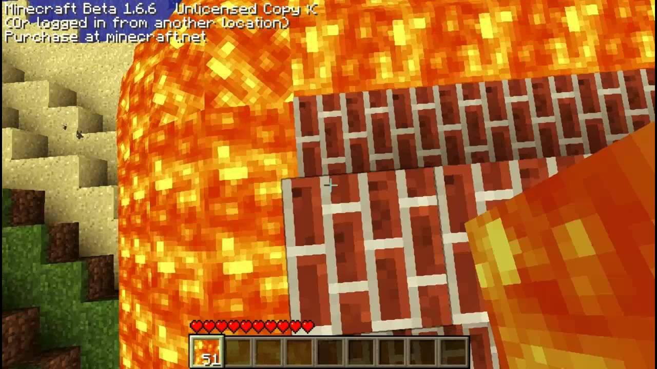 AMAZING LAVA HOUSE IN MINECRAFT - YouTube