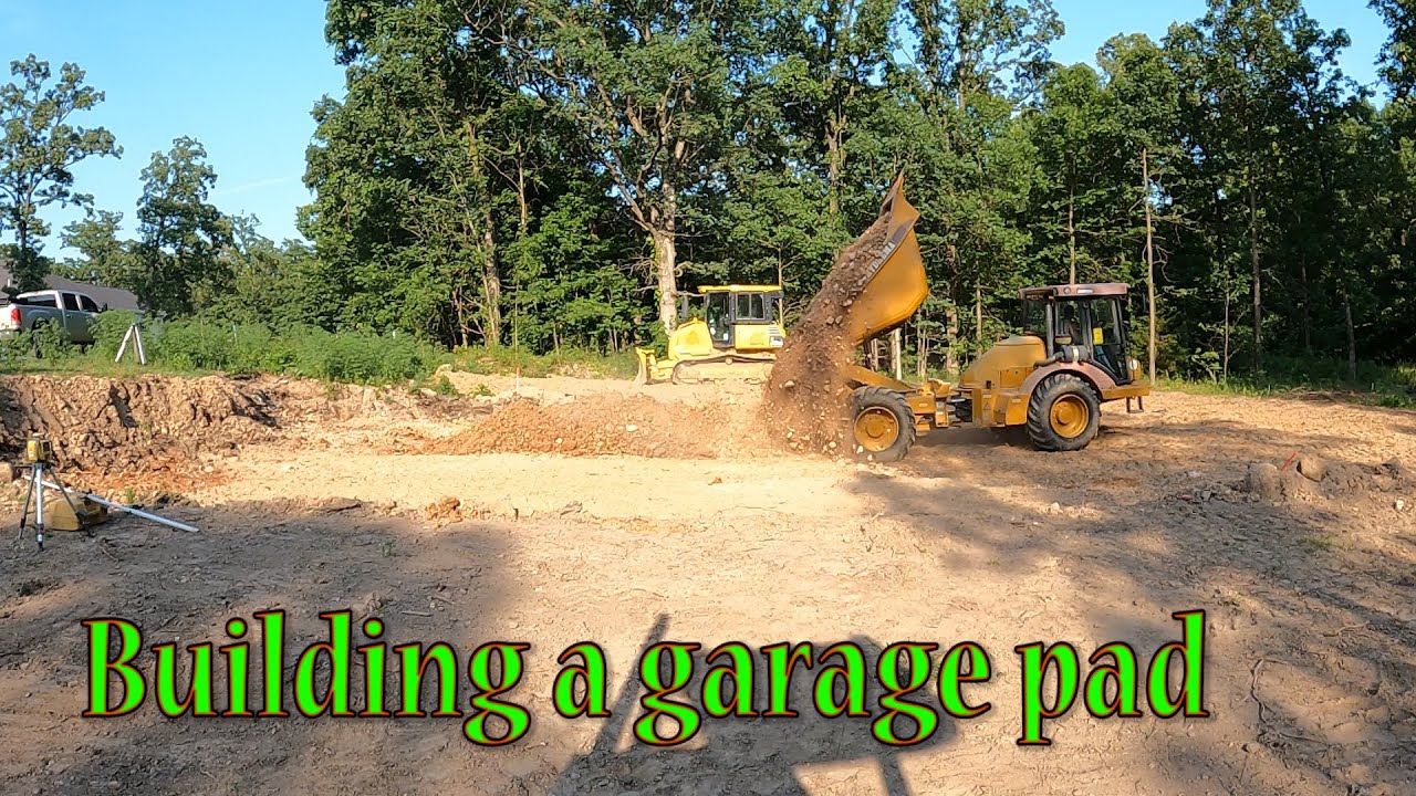 Building A Garage Pad And Starting On Another Basement - YouTube