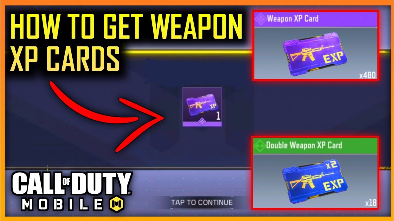 How To Get XP Cards In COD Mobile Season 9 | Get Weapon Xp Cards - YouTube