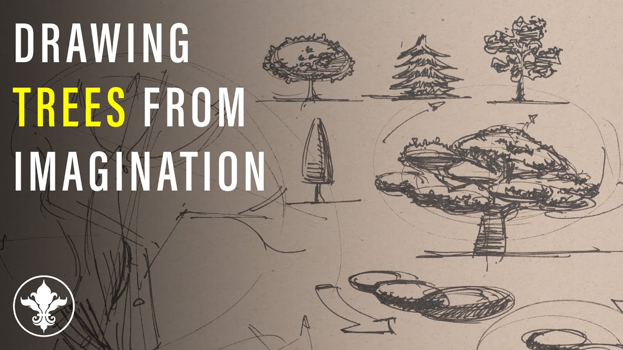 🌳 Drawing Trees From Imagination - YouTube