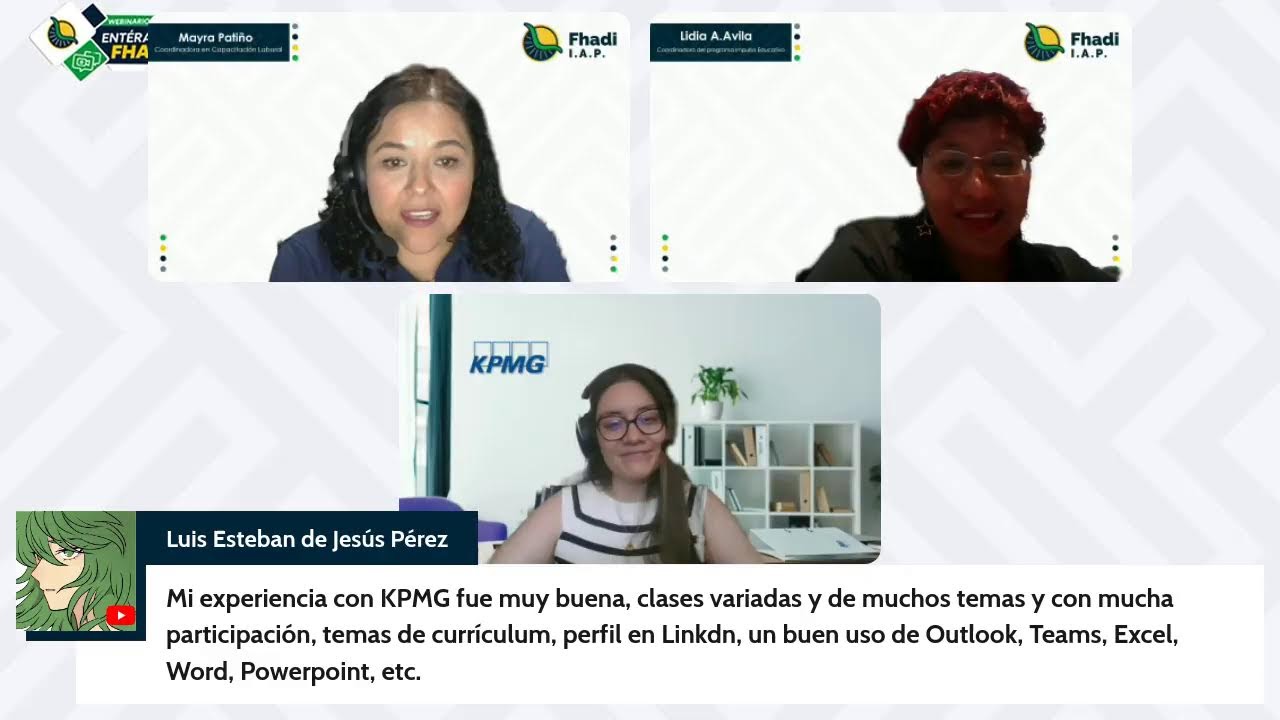 KPMG potenciando la inclusión laboral de FHADI. - YouTube