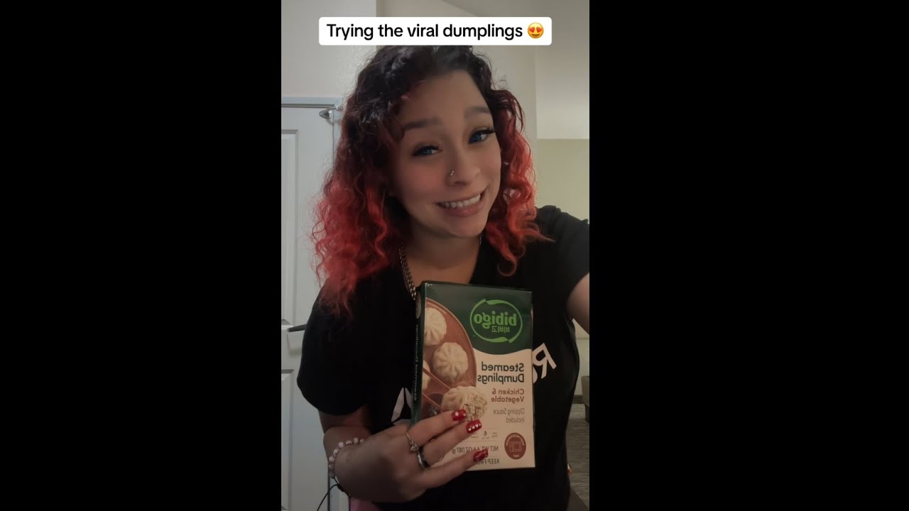 Trying the viral dumplings 🥰 - YouTube