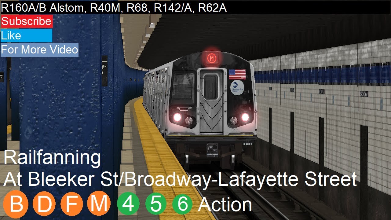 OpenBVE MTA NYC Subway Railfanning At Bleeker St/Broadway-Lafayette ...