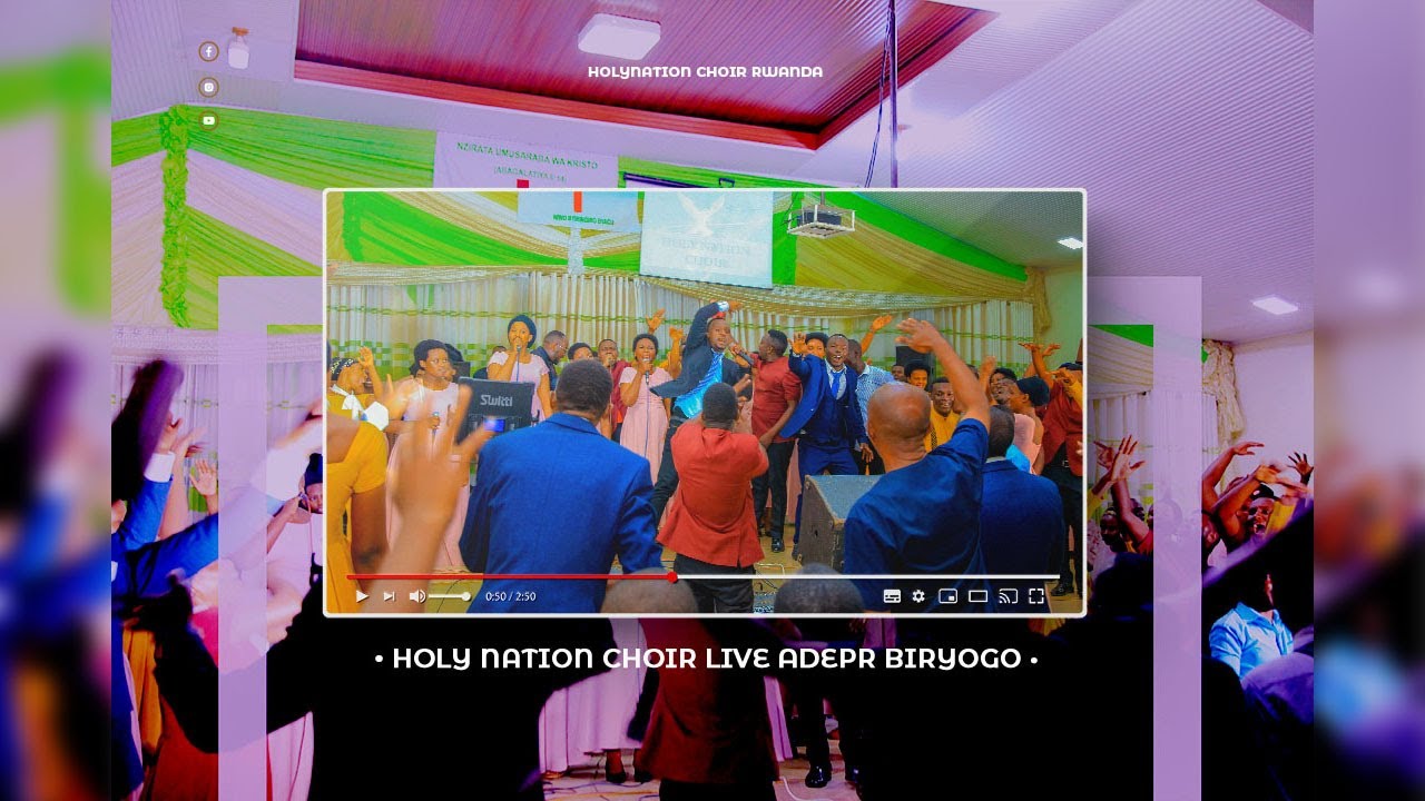 Holy Nation Choir Rwanda Live ADEPR BIRYOGO - YouTube