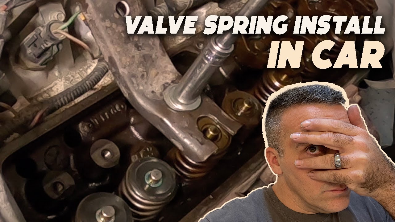 Installing Valve Springs With Engine In Car / The Old School Way - YouTube